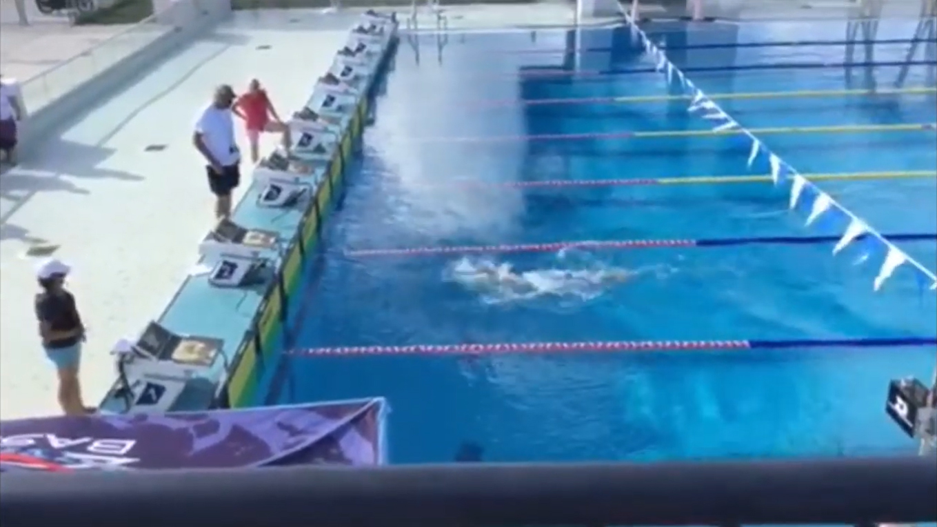 Jack Harvey Swimming 200 Backstroke In 2:01.95, July 2020 - Bernews.TV