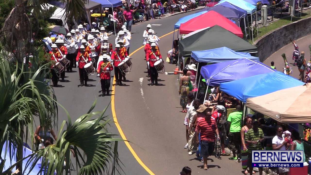 Bermuda Regiment Band At Bermuda Day Parade, May 24 2013 - Bernews.TV
