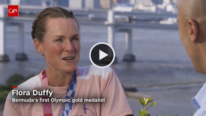 CNN Interviews Olympic Champion Flora Duffy, July 2021 - Bernews.TV