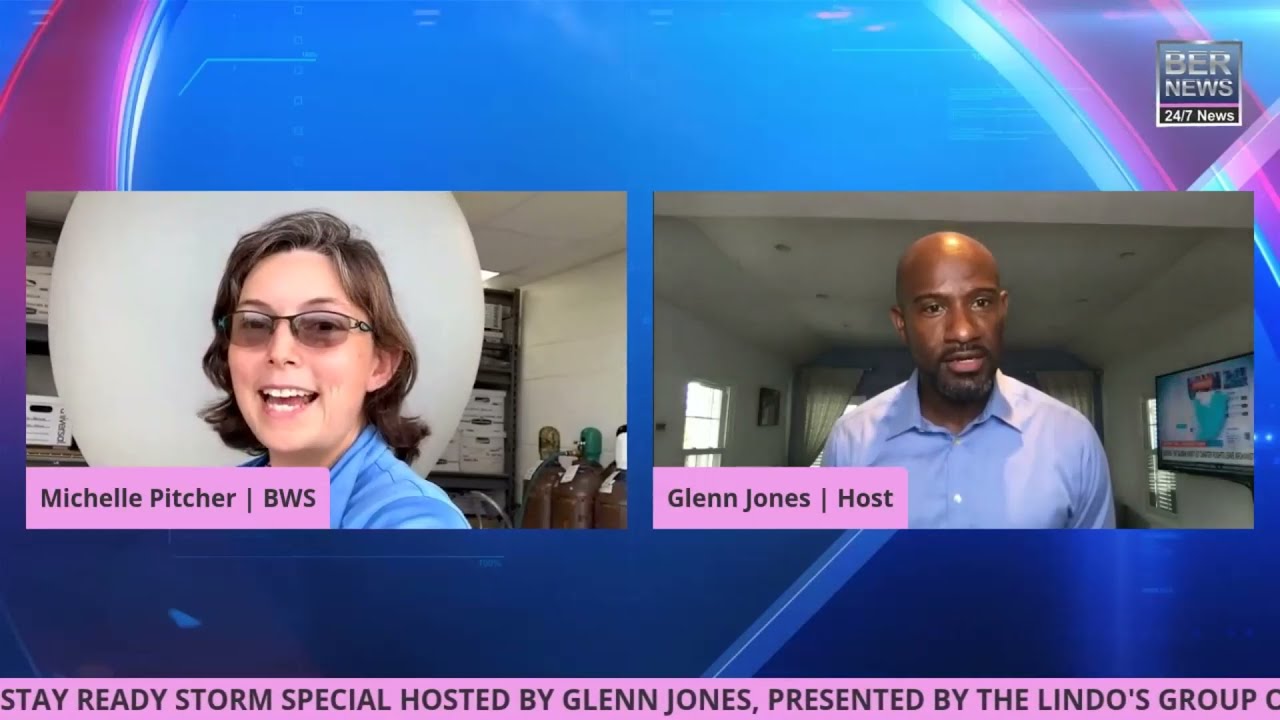 BWS Michelle Pitcher On Hurricane Larry, Sept 8 2021 - Bernews.TV