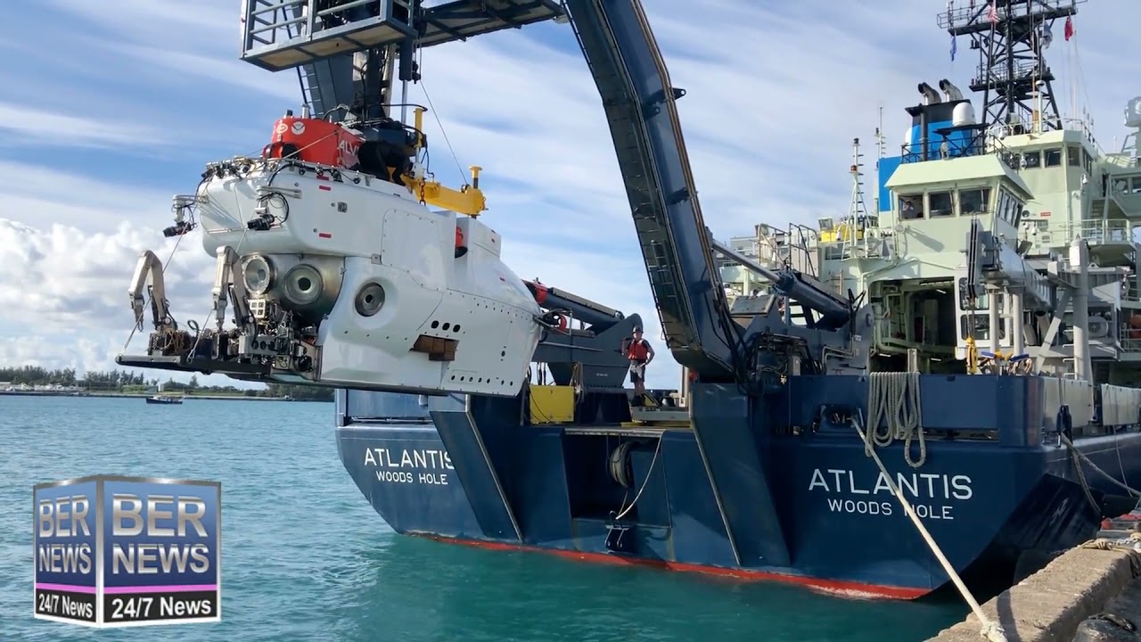 Alvin Deep Sea Submersible In Bermuda, Nov 2 2021 - Bernews.TV