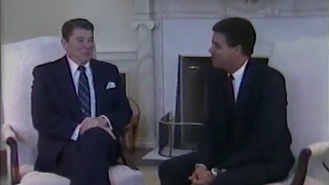 History: Sir John Swan Meets With U.S. President Ronald Reagan In 1982 ...
