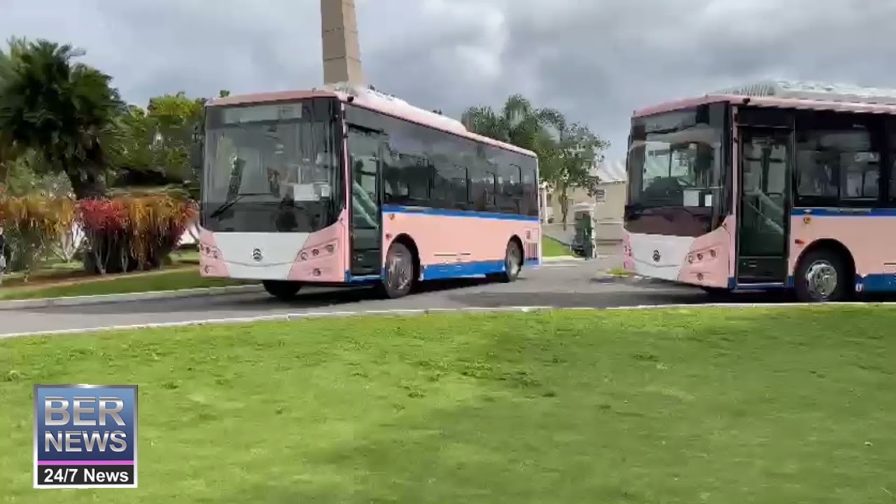 New Electric Buses Have Arrived In Bermuda, February 16 2022 - Bernews.TV