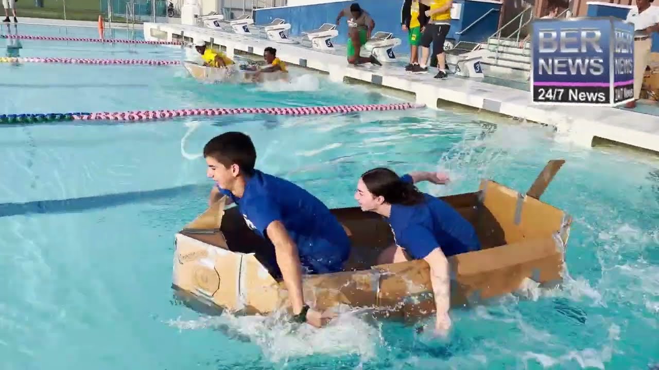 Cardboard Boat Building Competition, November 2022 - Bernews.TV
