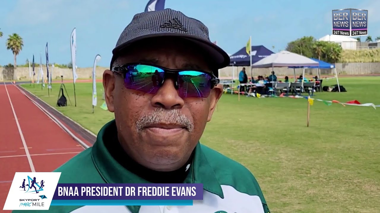 BNAA President Dr Freddie Evans Before Skyport Magic Mile, March 4 2023 ...