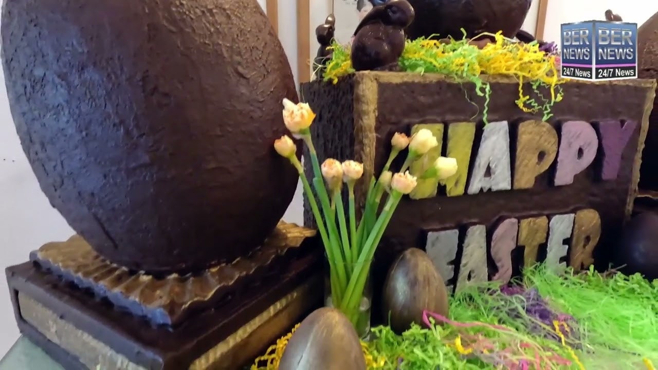 Hamilton Princess Easter Egg Display, April 2023 - Bernews.TV