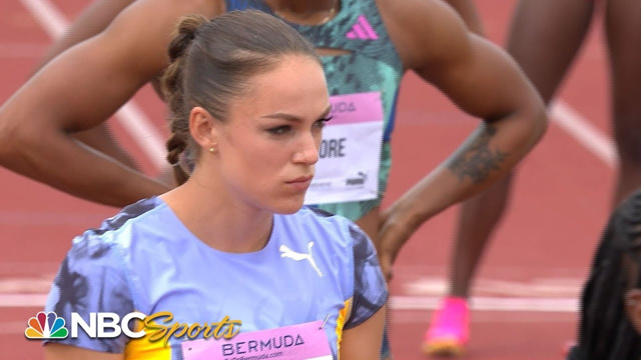 Abby Steiner Wins USATF Bermuda Grand Prix 200M, May 21 2023 - Bernews.TV