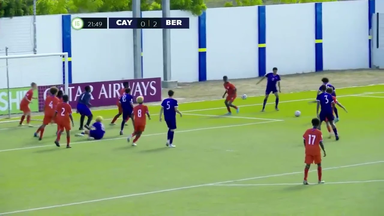 Bermuda U15 Football Team Defeat Cayman 4-0, August 2023 - Bernews.TV