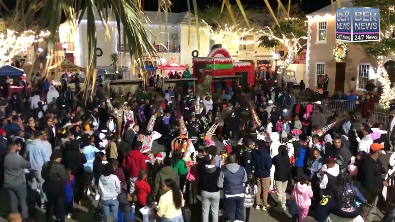 Gombeys At Santa Event In St George's, December 9 2023 - Bernews.TV