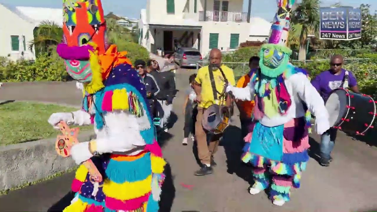 Gombeys Celebrate New Years Day, January 1 2024 - Bernews.TV