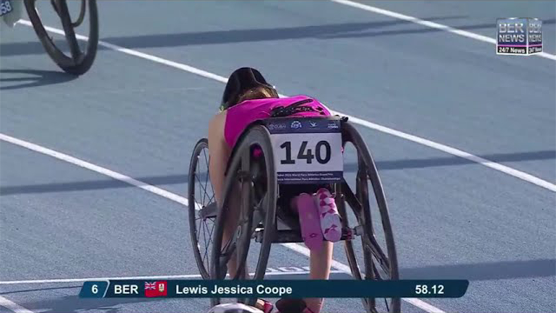 Jessica Lewis Finishes 4th In 400m In Dubai, Feb 2024 - Bernews.TV