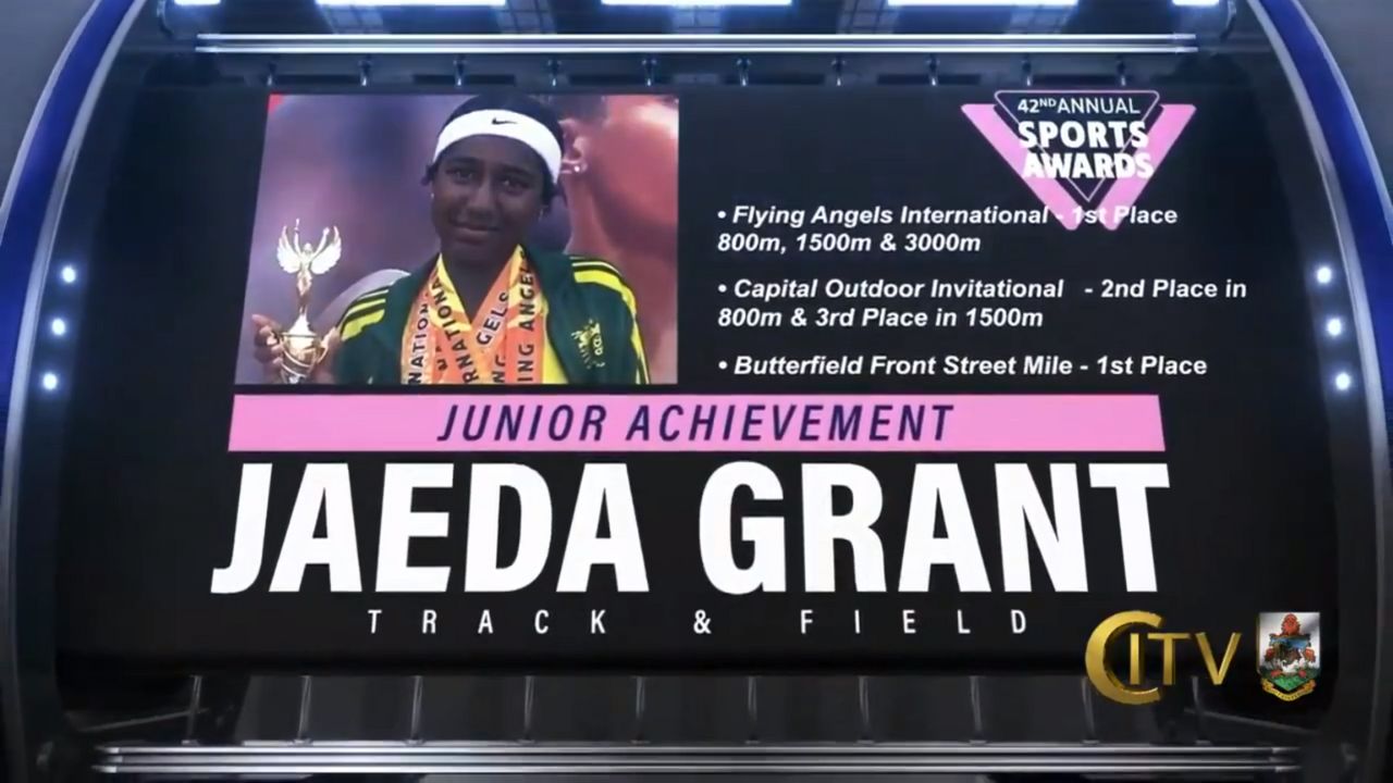 Jaeda Grant Honoured At Sports Awards, March 9 2024 - Bernews.TV