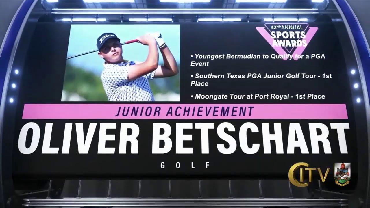 Oliver Betschart Honoured At Sports Awards, March 9 2024 - Bernews.TV