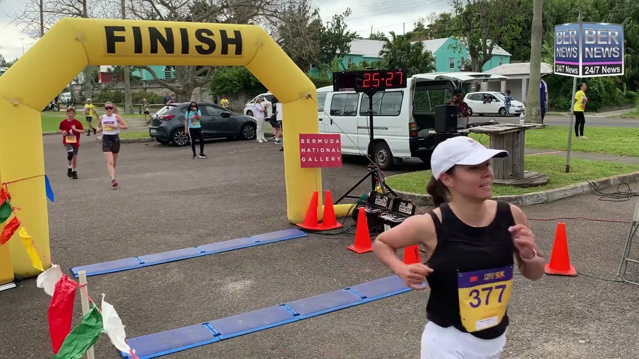 BNG Run For The Arts Finish Line, April 21 2024 - Bernews.TV