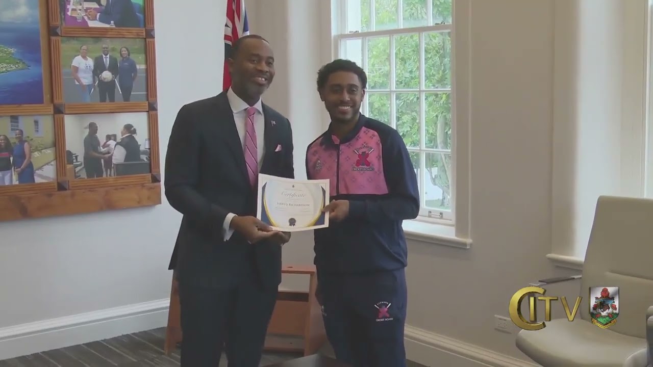 Premier David Burt Honours Bermuda Cricket Team, January 21 2025 ...
