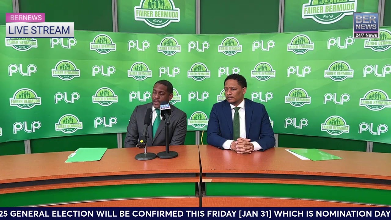 PLP Press Conference, Jan 30 2025 - Bernews.TV
