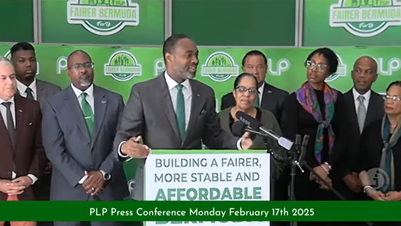 PLP Press Conference, Feb 17 2025 - Bernews.TV