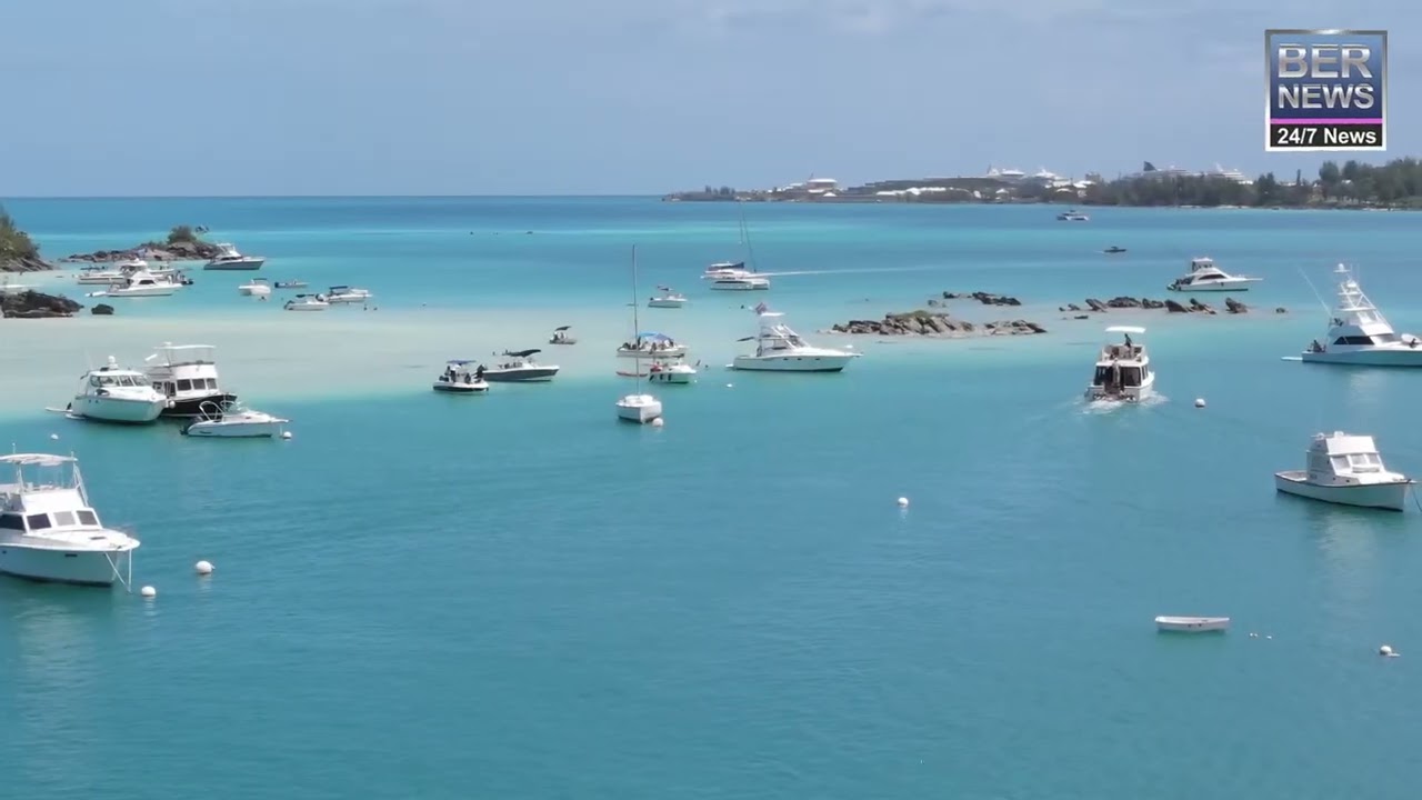 Aerial | Non Mariner's Raft-Up, August 3 2025 - Bernews.TV