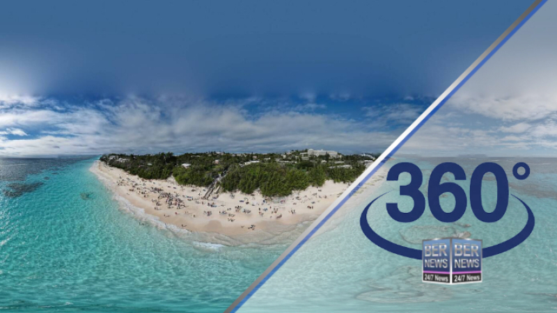 360 Tour: Christmas Day At Elbow Beach, December 25 2025 - Bernews.TV