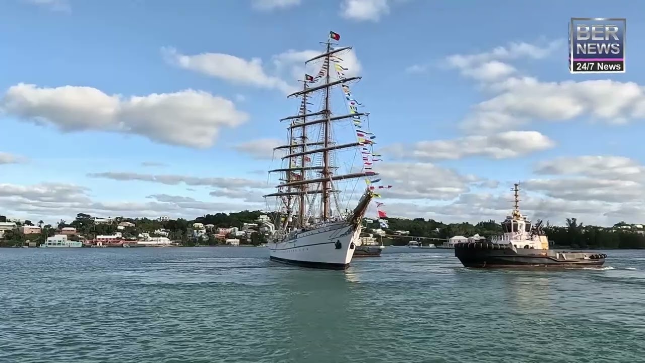 Portuguese Tall Ship NRP Sagres In Hamilton, June 10 2026 - Bernews.TV